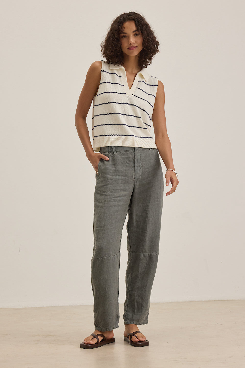 Velvet & Graham Taylor Heavy Linen Pant - Graphite – Escape